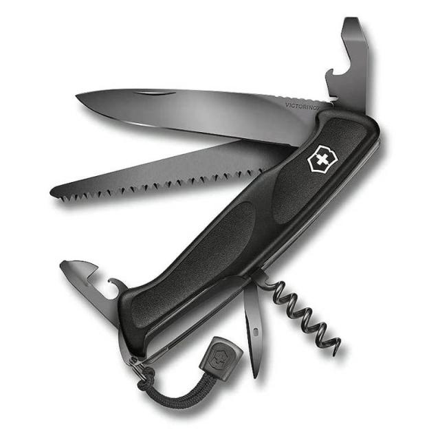 防災グッズ 日本正規品 Victorinox ビクトリノックス レンジャーグリップ55 オニキス 0.9563.C31P 保証書付き 工具箱 コンパクト ギア 防災用品 キーホルダー カギ 鍵 アウトドア 登山 キャンプ 釣り マルチツール