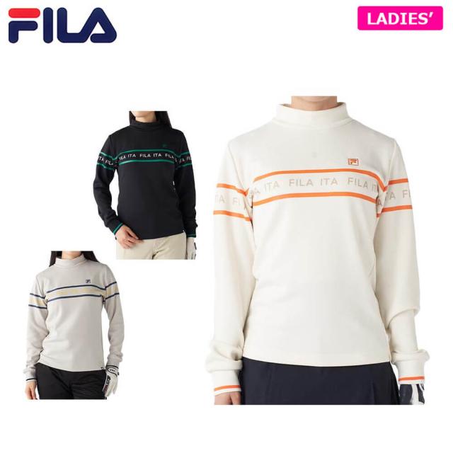 ゴルフウェア　フィラ レディース 裏起毛 長袖 モックネックシャツ 795-502 [2025年秋冬モデル]