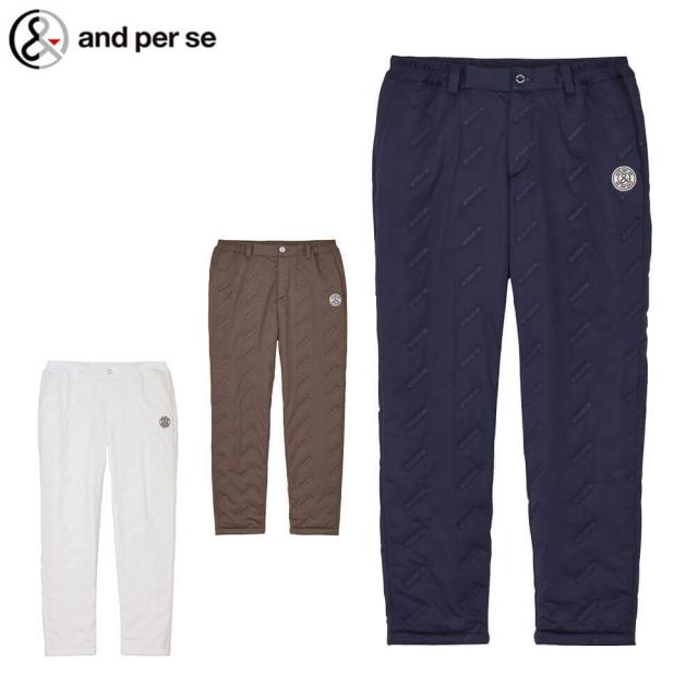 ゴルフウェア　アンパスィ メンズ エアジャスター 中綿 ロングパンツ AMF5065G3 [2025年秋冬モデル]