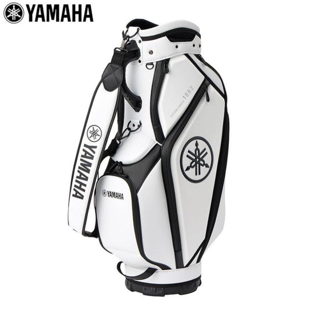 ヤマハ　メンズ ミドルサイズ キャディバッグ Y26CBM WBK ホワイト×ブラック [2026年モデル]