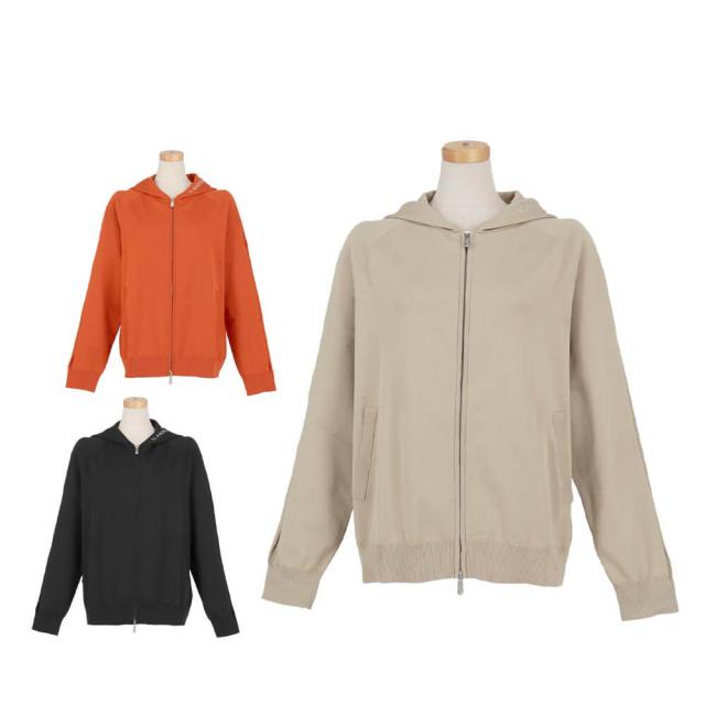 ゴルフウェア　セントアンドリュース レディース 天竺 長袖 フルジップ ニット フーディ 043-5272052 [2025年秋冬モデル]