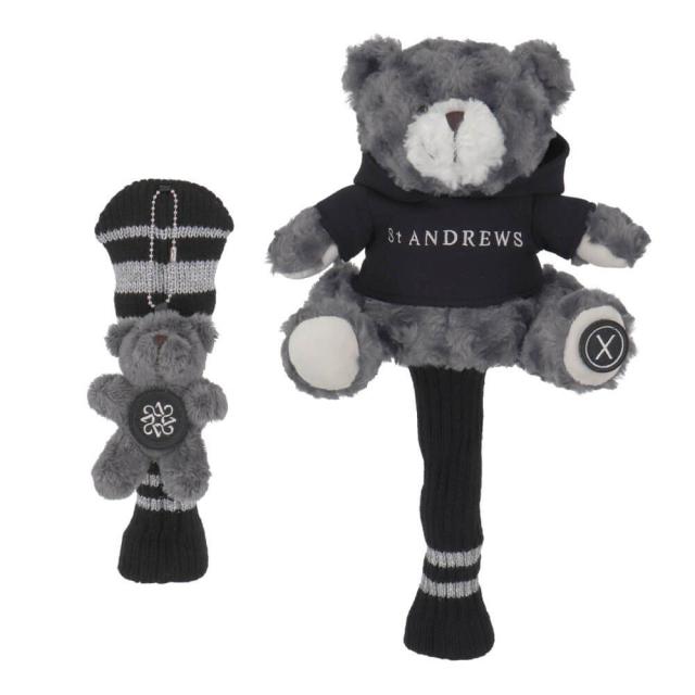 セントアンドリュース ユニセックス テディベア フェアウェイ用 ユーティリティ用 ヘッドカバーセット 042-6984211 020 グレー [2025年モデル]