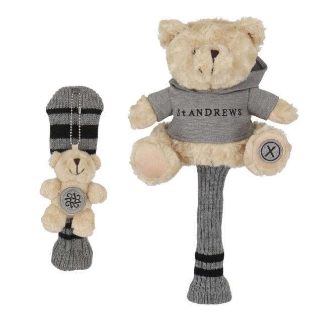 セントアンドリュース ユニセックス テディベア フェアウェイ用 ユーティリティ用 ヘッドカバーセット 042-6984211 040 ベージュ [2025年モデル]