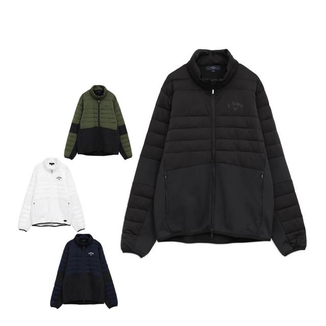 ゴルフウェア　キャロウェイ メンズ スターストレッチ 長袖 中綿&裏起毛スムース スウェット ブルゾン C25217106 [2025年秋冬モデル]