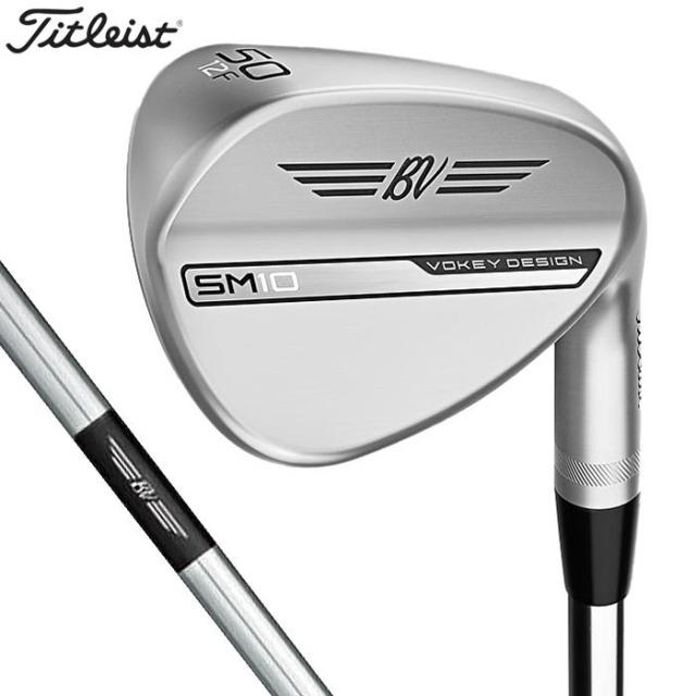 タイトリスト　ボーケイデザイン SM10 スピンミルド10 ツアークローム仕上げ ウェッジ 46〜56°　ダイナミックゴールド スチールシャフト [2024年モデル]