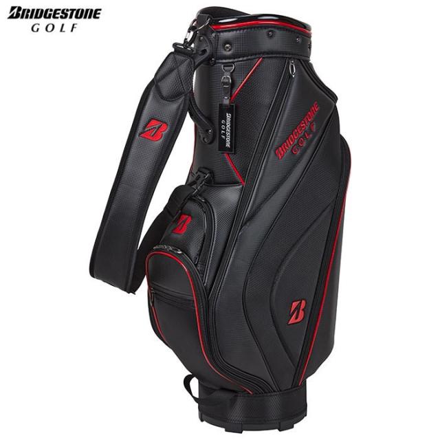 ブリヂストン　メンズ 軽量 ベーシックモデル キャディバッグ CBG422 BK ブラック [2024年モデル]