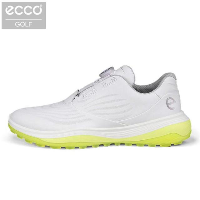 ゴルフシューズ　ECCO エコー メンズ LT1 BOA エルティーワン ボア スパイクレス ゴルフシューズ 132274 01007 WHITE [2024年モデル]