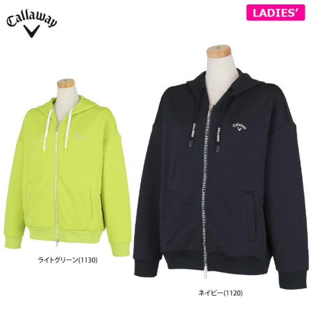 [50％OFF] キャロウェイ　レディース キルト スウェット生地 長袖 フルジップ パーカー C24217206 [2024年秋冬モデル]