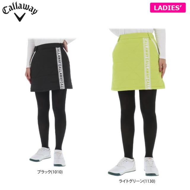 [50％OFF] キャロウェイ　レディース スターストレッチ ロゴテープ 中綿 キルト スカート C24228209 [2024年秋冬モデル]