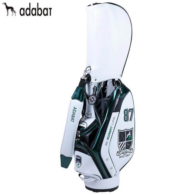 アダバット　メンズ フラッグシップモデル キャディバッグ ABC432 WG ホワイト/グリーン [2025年モデル]