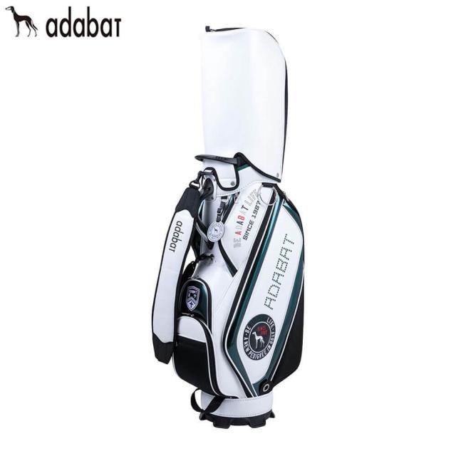 ADABAT アダバット　メンズ キャディバッグ ABC437 WG ホワイト/グリーン [2025年モデル]