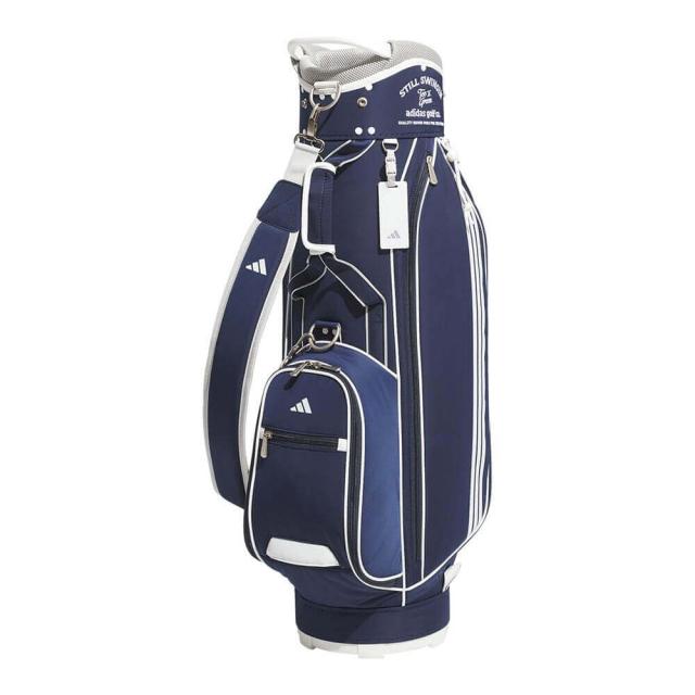 アディダス　レディース 軽量 グラフィック キャディバッグ KVH35 JE7153 カレッジネイビー [2025年モデル]