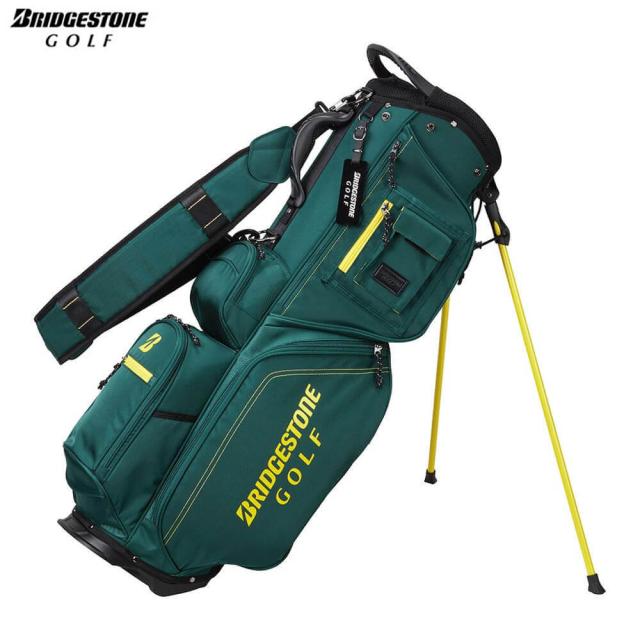 キャディバッグ ブリヂストン　メンズ 軽量 スタンドモデル CB2525 GR グリーン [2025年モデル]