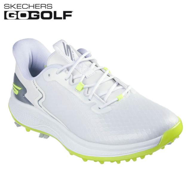ゴルフシューズ　スケッチャーズ メンズ GO GOLF BLADE GF SLIP-INS スリップインズ ゴーゴルフ ブレード GF スパイクレス 214090 WYL ホワイト/イエロー [2025年モデル]