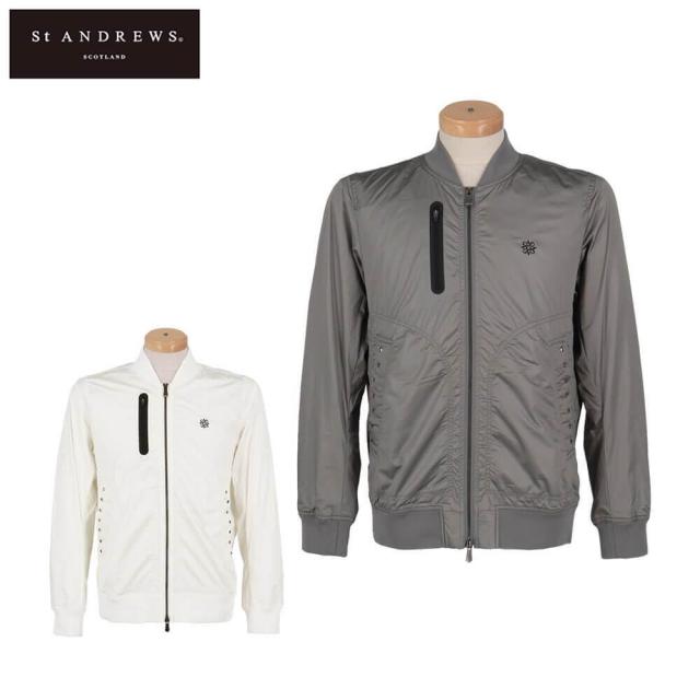 [72％OFF] ゴルフウェア　セントアンドリュース メンズ CRAFTEVO FLUX ストレッチ サテン 長袖 ブルゾン 042-2220901