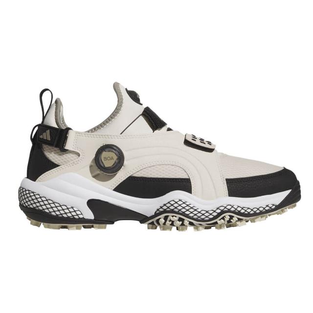 ゴルフシューズ　アディダス ユニセックス CODECHAOS 25 MID BOA コードカオス ミッド ボア 25 スパイクレス NQX22 JR8239 アルミナ/コアブラック/パテベージュ