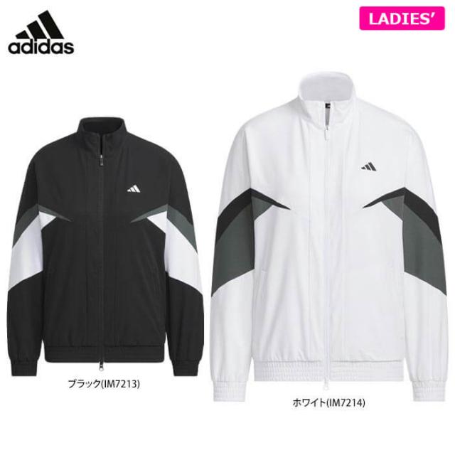 [50％OFF] ゴルフウェア　アディダス レディース ULTIMATE365 ツイストウィーブ アーカイブデザイン 長袖 フルジップ ジャケット JSC20 [2024年モデル] [秋冬モデル] 特価