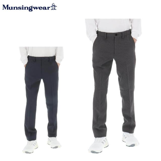 [50％OFF] ゴルフウェア　マンシングウェア メンズ 千鳥柄 ストレッチ ロングパンツ MG4FLP80M [2024年秋冬モデル] 特価