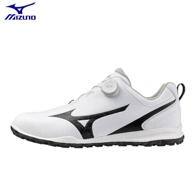 ゴルフシューズ　ミズノ メンズ GM-STYLE BOA ジーエムスタイル ボア スパイクレス 51GM2553 02 ホワイト×ブラックカモ [2025年モデル]
