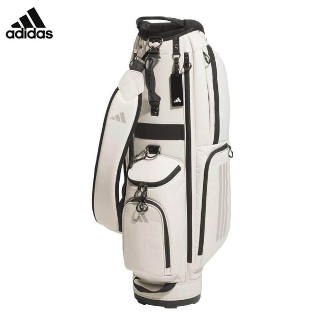 アディダス　メンズ スリーストライプス コーデュラ キャディバッグ KVH34 JM2972 アルミナ [2025年モデル]
