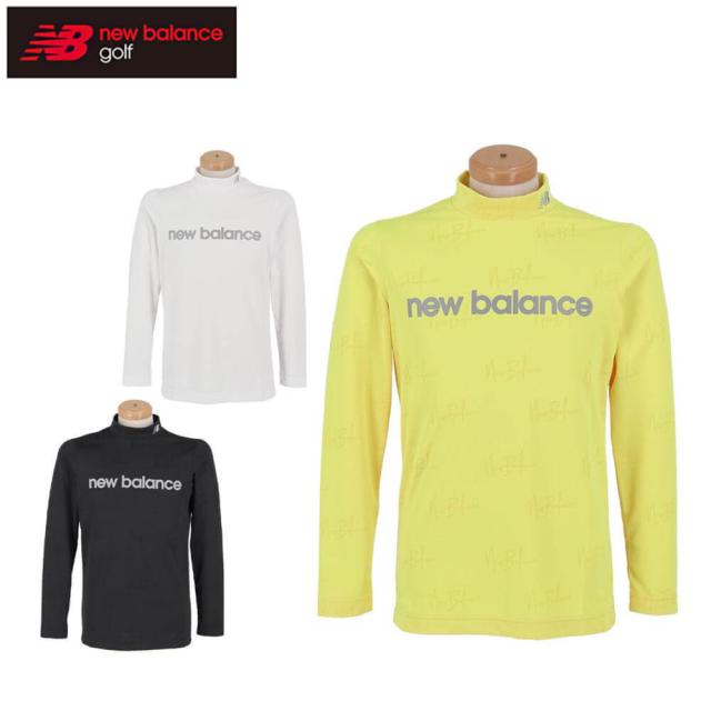 ゴルフウェア　ニューバランス メンズ モノグラムジャカード 長袖 モックネック シャツ 012-5267003 [2025年秋冬モデル]