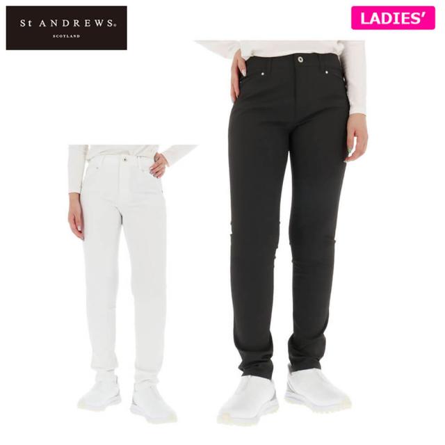 [50％OFF] ゴルフウェア　セントアンドリュース レディース サッカー ストレッチ ロングパンツ 043-4231952 [2024年モデル] [秋冬モデル] 特価