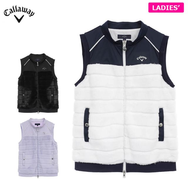 ゴルフウェア　キャロウェイ レディース スターストレッチ ファー ベスト C25216201 [2025年秋冬モデル]