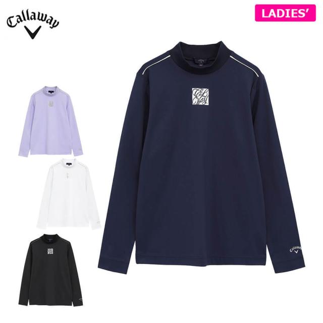 ゴルフウェア　キャロウェイ レディース スムース 長袖 モックネック シャツ C25233201 [2025年秋冬モデル]