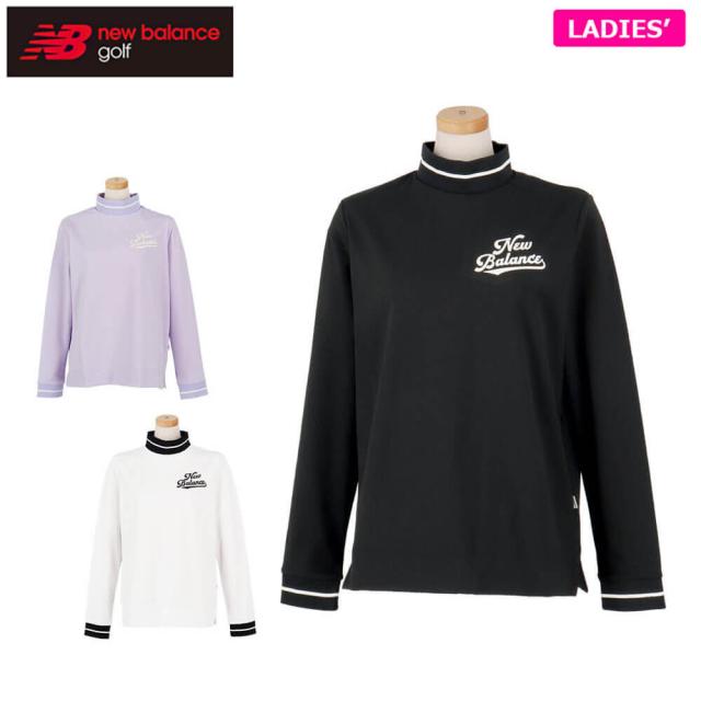 ゴルフウェア　ニューバランス レディース スムース両面ピーチ 長袖 モックネック シャツ 012-5267508 [2025年秋冬モデル]