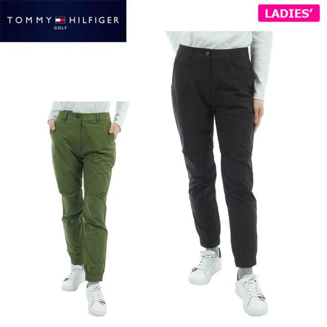 ゴルフウェア　トミー ヒルフィガー ゴルフ レディース 裾 ロゴゴム ロングパンツ THLA557 [2025年秋冬モデル]