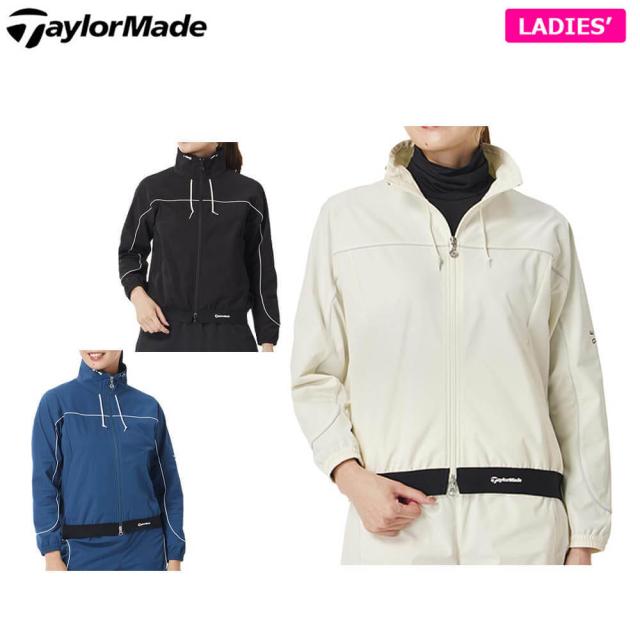 [30％OFF] ゴルフウェア　テーラーメイド レディース サークルロゴ 長袖 クロップド ジャケット TL528 [2025年秋冬モデル]