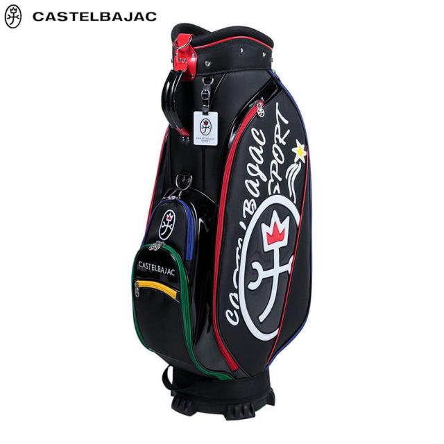 カステルバジャック　メンズ ロゴデザイン キャディバッグ CBC036 BK ブラック [2025年モデル]