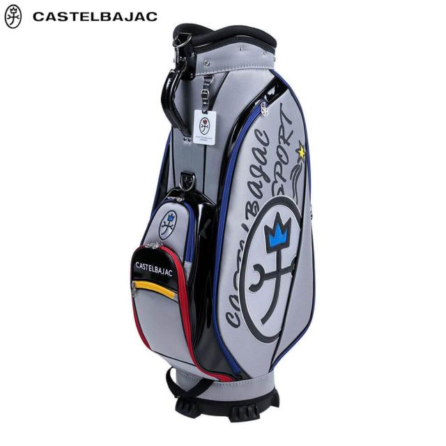 カステルバジャック　メンズ ロゴデザイン キャディバッグ CBC036 SI シルバー [2025年モデル]