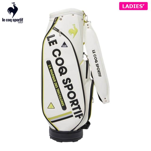 ルコック　レディース マットデザイン キャディバッグ LG5FCB02L WH00 ホワイト [2025年モデル]