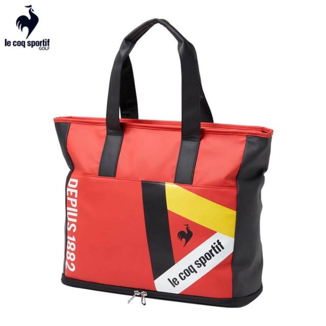 ルコック　メンズ トライアングルデザイン 多収納 トートバッグ LG5FTT00M RD00 レッド [2025年モデル]