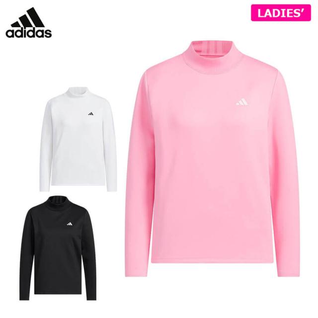 [30％OFF] ゴルフウェア　アディダス レディース COLD.RDY ストレッチ ワーディング 長袖 モックネック シャツ JWK04 [2025年秋冬モデル]