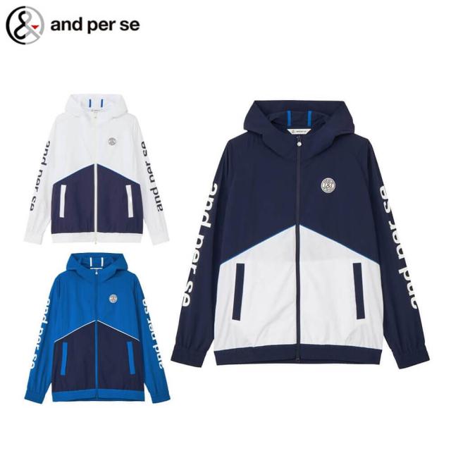 ゴルフウェア　アンパスィ メンズ フード付き 長袖 フルジップ ブルゾン AMF1105G2 [2025年秋冬モデル]