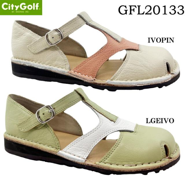 コンフォートシューズ City Golf GFL20133 シティ・ゴルフ レディース カジュアル パンプス 幅広 3E クッション性 軽量 本革 通気性 日本製 夏 女性 婦人