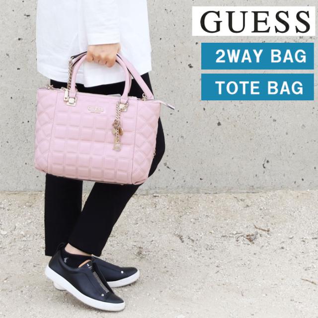 ゲス バッグ VS811106 BLUSH ピンク KAMINA キルティング チャーム飾り付き 2way ショルダーバッグ トートバッグ バック GUESS ab-428700