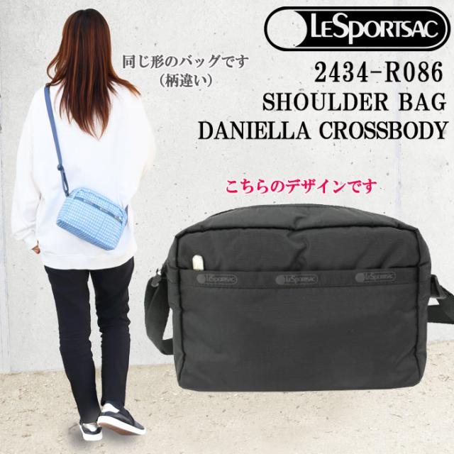 レスポートサック バッグ 2434 R086 RECYCLED BLACK ダニエラ クロスボディ 斜め掛け ショルダーバッグ ab-482300