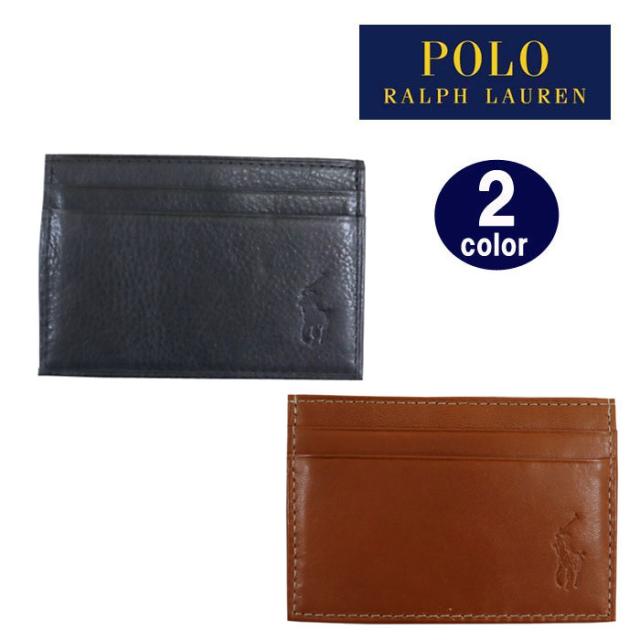 POLO RALPH LAUREN ポロ ラルフ ローレン マネークリップ カードケース 名刺入れ メンズ レザー 405166360 405761969 ab-579300