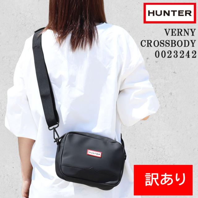 訳あり返品不可 cc-4097 ハンター バッグ HXRU0023242 ブラック ショルダー 斜め掛け ミニマル