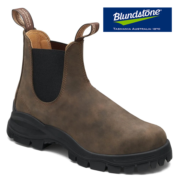 BLUNDSTONE ブランドストーン LUG BOOT BS2239 ラスティックブラウン BS2239267 サイドゴア ユニセックス 防水加工