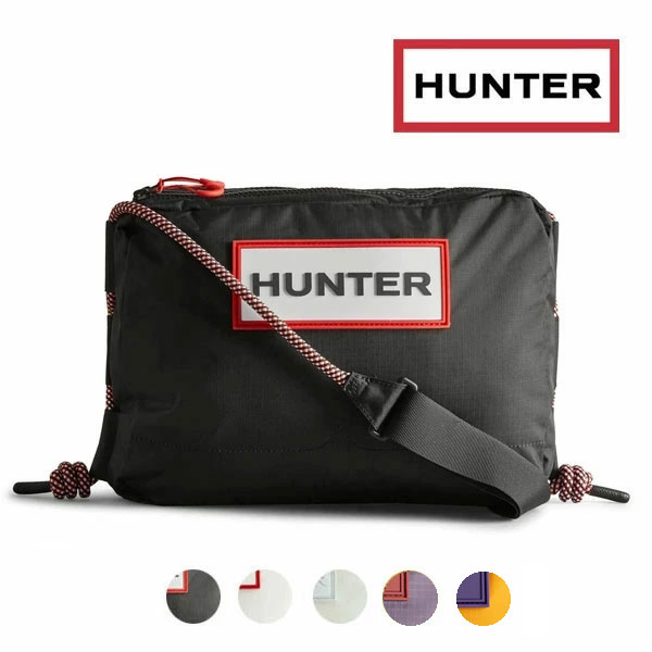HUNTER ハンター トラベル リップストップ リサイクル ナイロン サコッシュ 軽量 デイリー 旅行 アウトドア 耐久性 耐水性 UBC1515NRS