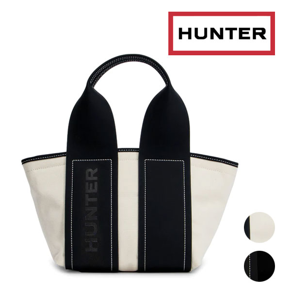 HUNTER ハンター リファインド スティッチ キャンバス ミニ トートバック オーガニックコットン デイリー 旅行 カジュアル 撥水加工 ブラック ホワイト UBS3608CAA(UBS2302CAA)