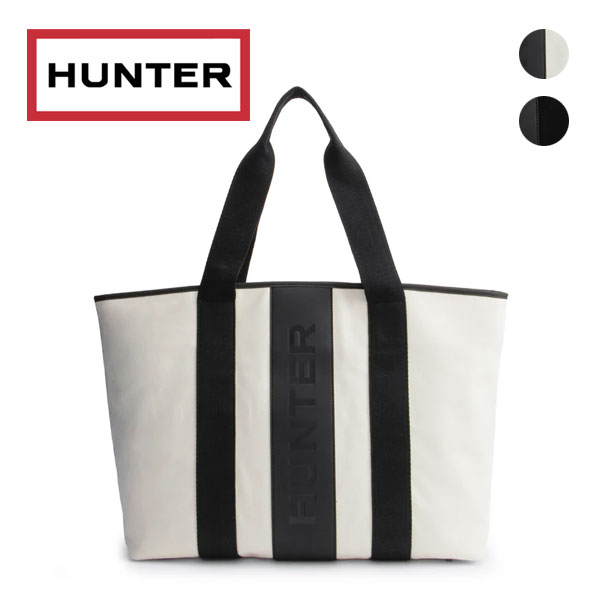 HUNTER ハンター リファインド スティッチ キャンバス ラージ トート オーガニックコットン デイリー 旅行 カジュアル 仕事 撥水加工 ブラック ホワイト UBS3701CAA