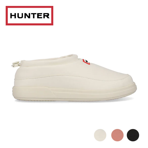 国内正規品 HUNTER ハンター ユニセックス イン/アウト ビーガン スエード スリッパ ブーツ スリッポン アウトドア 防寒 ウィンターシューズ UFF7114REN