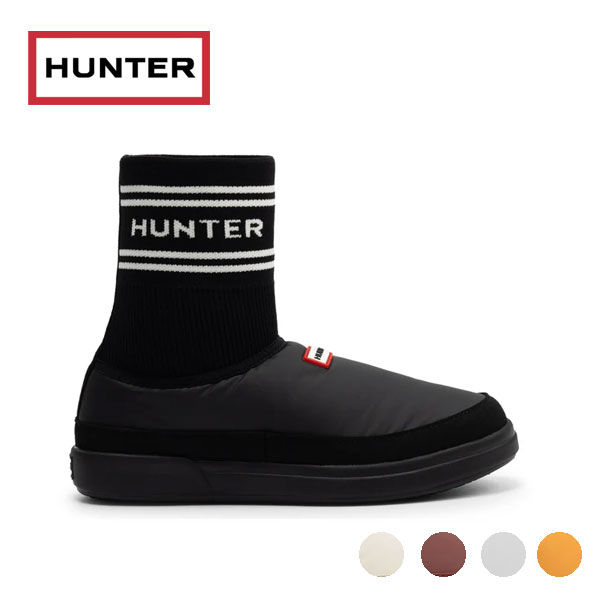 国内正規品 HUNTER ハンター ユニセックス イン/アウト ハンター ニッテッド ソック スリッパ - シェイデッド ブーツ スリッパ スリッポン  防寒 ウィンターシューズ アウトドア  UFS7113REN