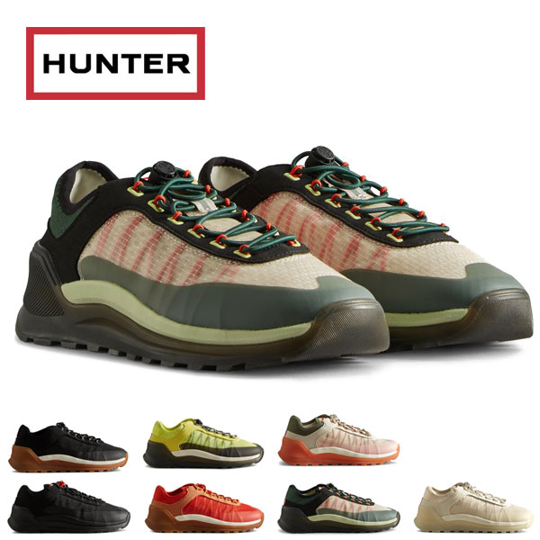HUNTER ハンター レディース トラベル スニーカー WOMENS TRAVEL TRAINER WFF1100REN ブラック レッド グリーン イエロー ホワイト コーラル