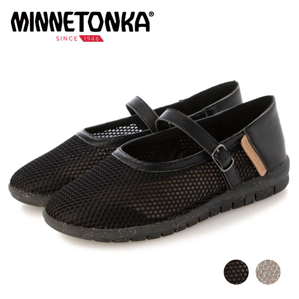 Minnetonka ミネトンカ 正規品 25M01 メッシュフラットシューズ レディース